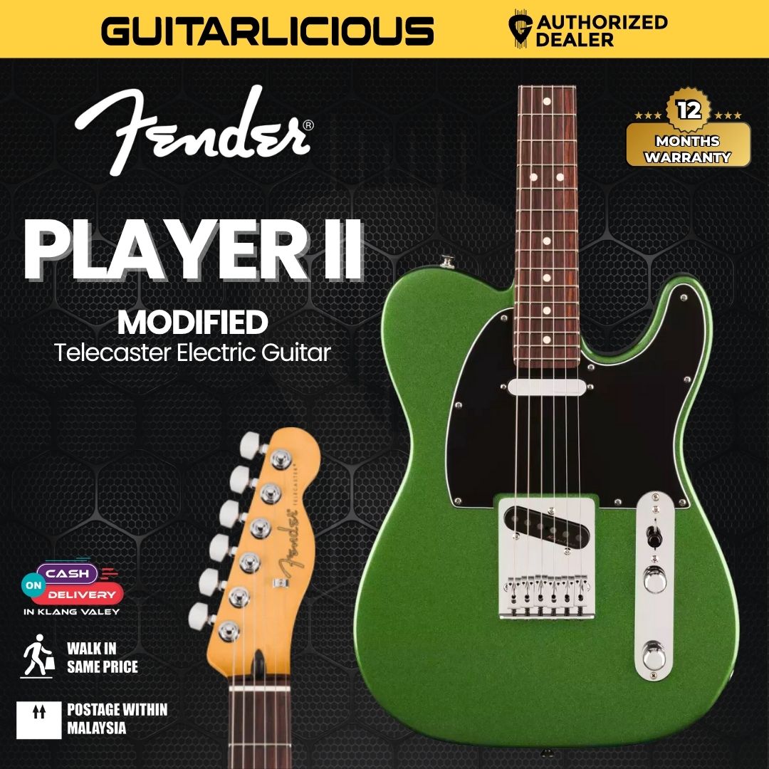 Fender Player II Modified Telecaster Electric Guitar, RW FB, Harvest G ...