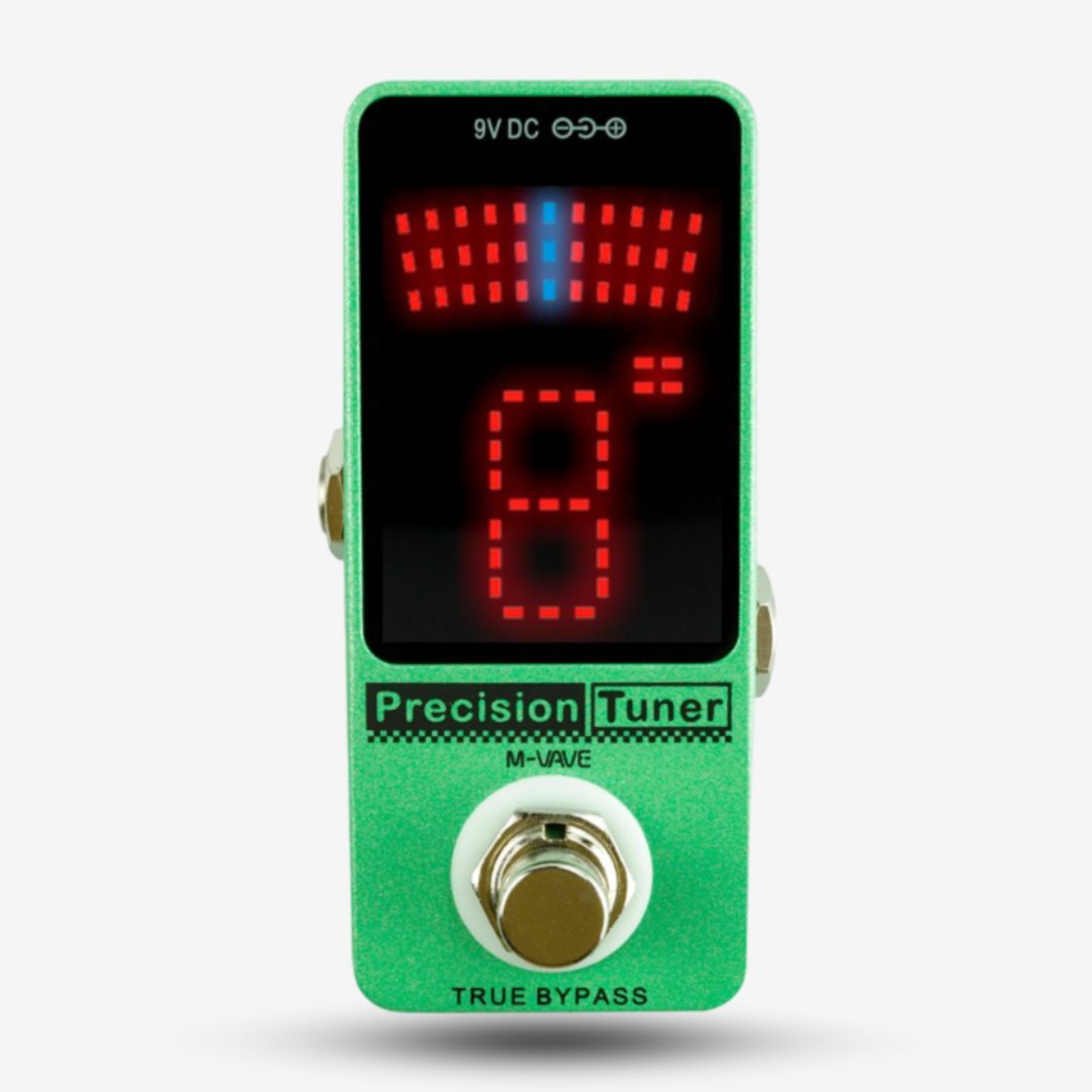 M-VAVE Precision Tuner Guitar Effect Pedal Tuner for 6 Strings Bass 12 ...