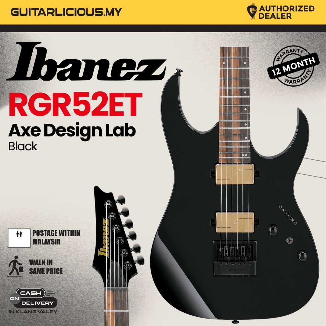 Ibanez Axe Design Lab RGR52ET Electric Guitar - Black – GUITARLICIOUS