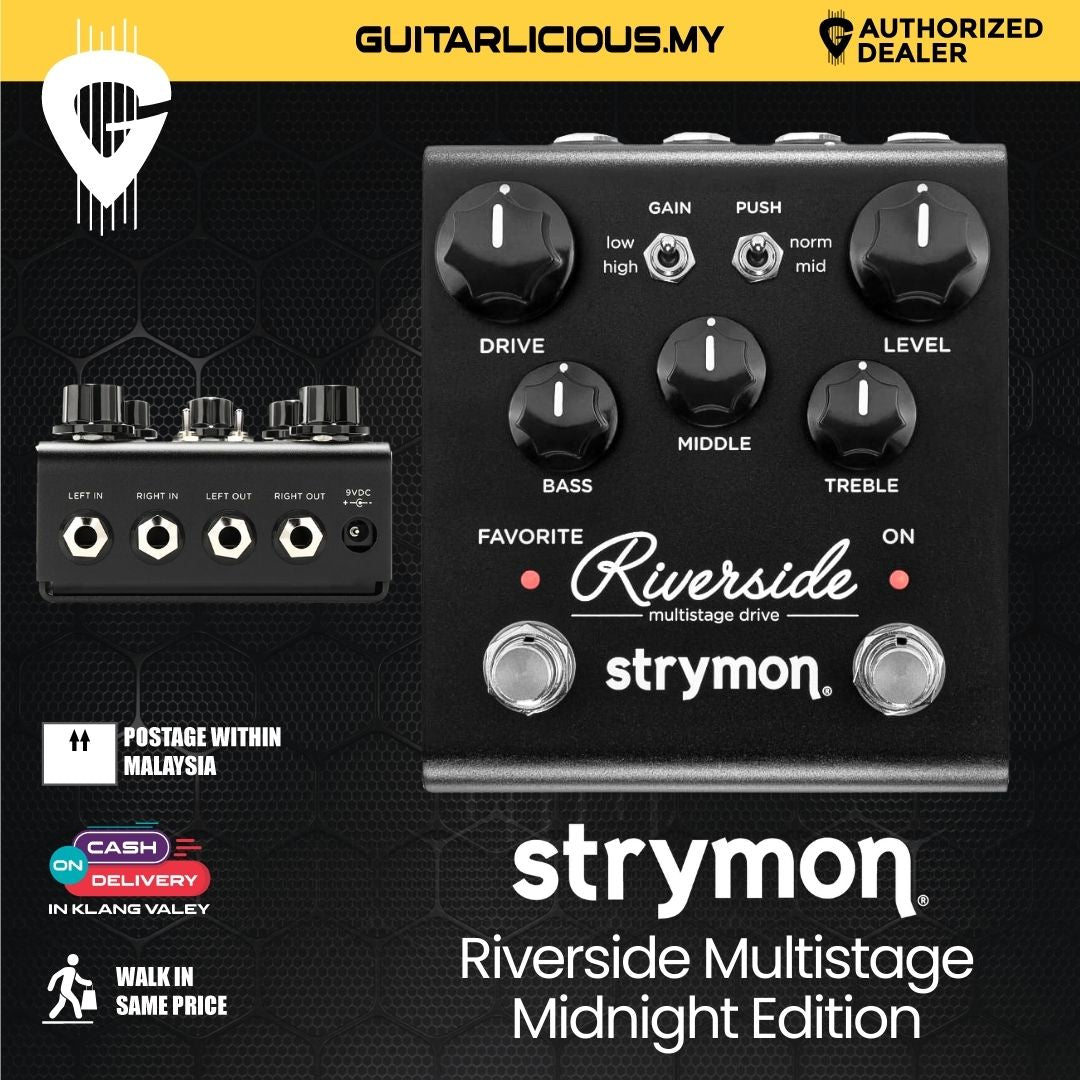 Strymon Riverside Multistage Drive/Midnight Edition Guitar Effects Ped ...