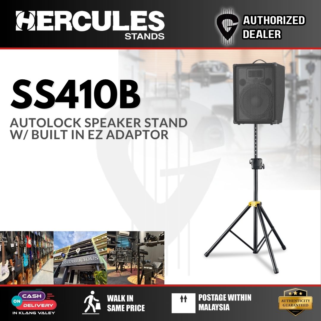 Hercules SS410B AutoLock Speaker Stand, (SS410B) – GUITARLICIOUS
