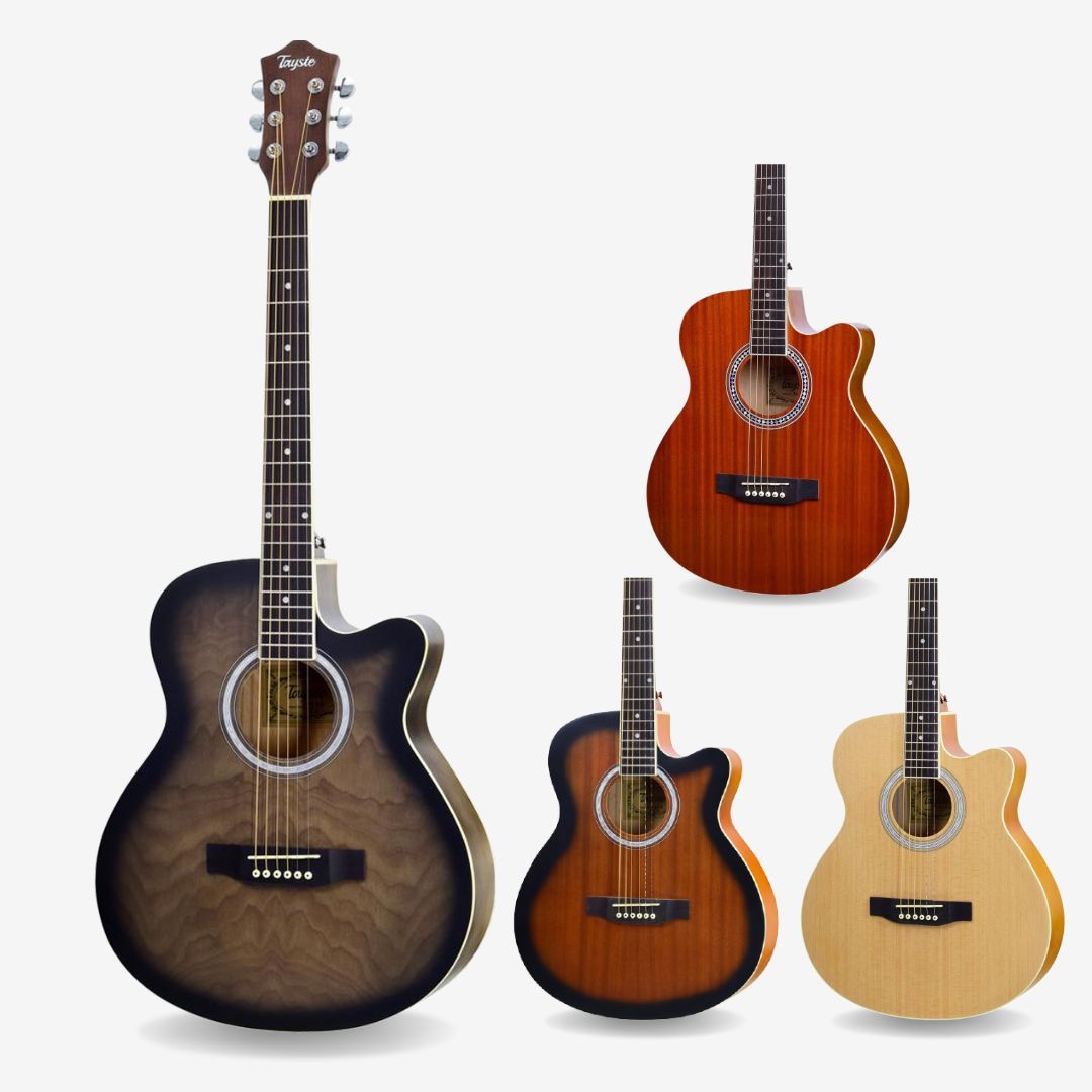 TAYSTE 40 inch Acoustic Guitar with Bag (T404) – GUITARLICIOUS