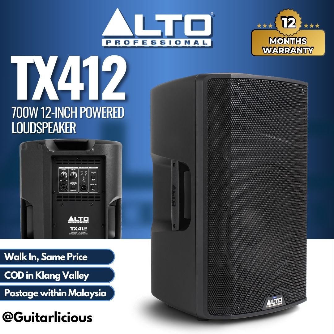 Alto TX412 Powered Speaker | Pro 12" PA Loudspeaker for Live Sound ...