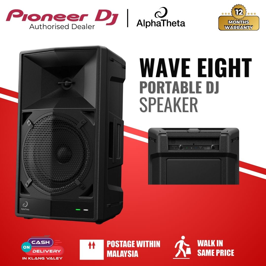 Pioneer DJ Wave-Eight Portable DJ Speaker – Wireless, Waterproof, Pro ...