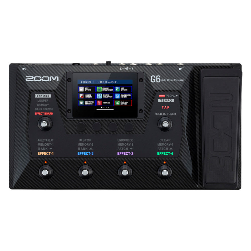Zoom G6 Guitar Multi-Effects Processor with Expression Pedal and ...