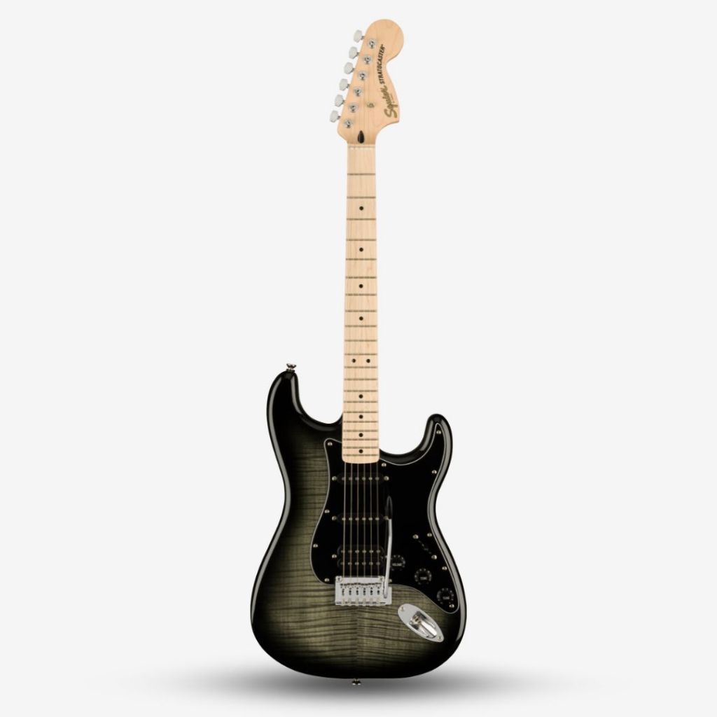 Squier Affinity Series HSS Stratocaster FMT Electric Guitar, Maple FB ...