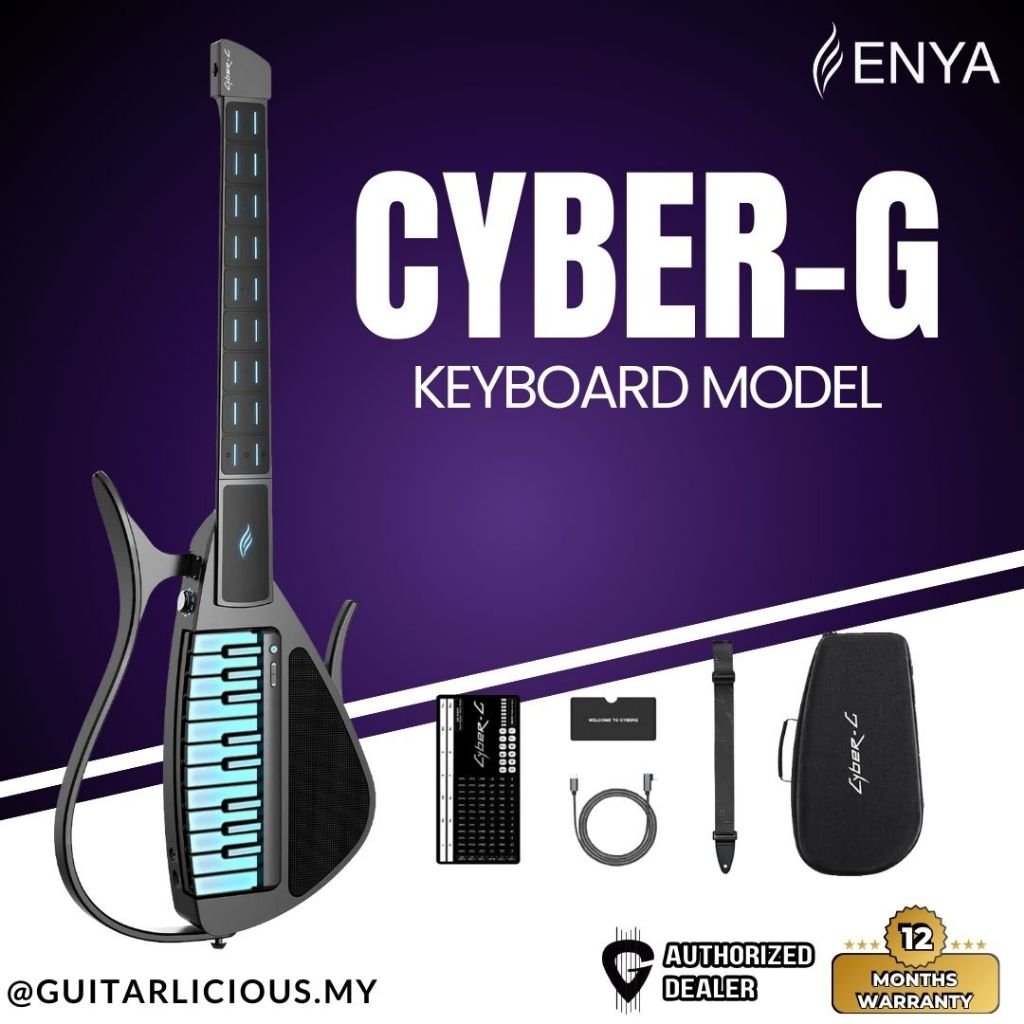 ENYA Cyber-G (Pick Model) Stringless Smart Electric Guitar - Black ...